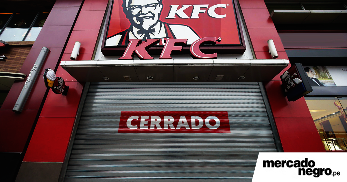 700 locales de KFC cerraron en Reino Unido - Mercado Negro