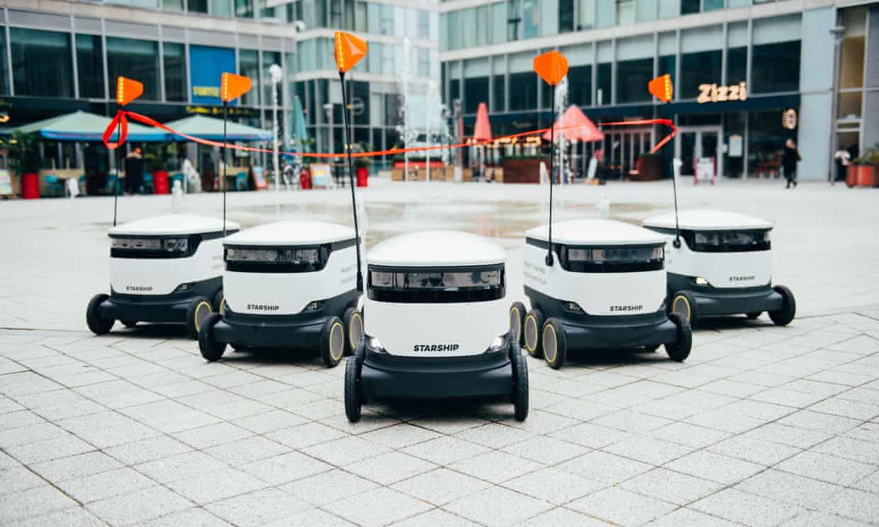 Robots son los nuevos repartidores de comida por delivery