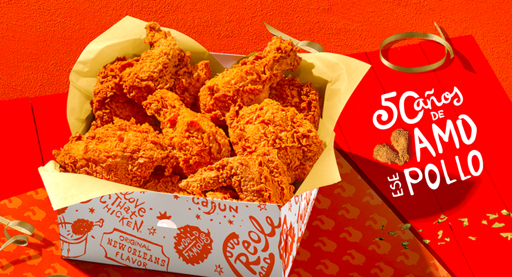 Popeyes celebra sus 50 años regalando piezas de pollo en sus locales