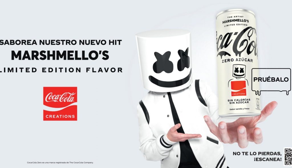 Coca-Cola lanza producto junto al DJ y productor musical Marshmello