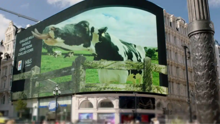 Lanzan valla publicitaria en 3D sin utilizar imágenes generadas por ...