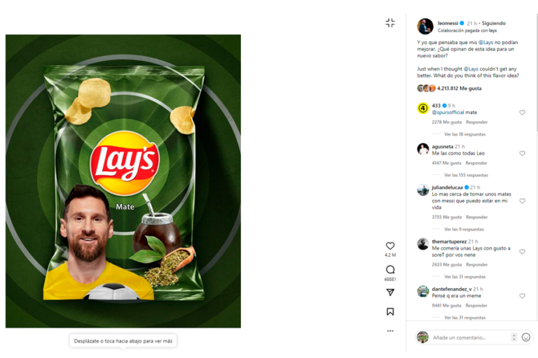 Lionel Messi sorprende con nueva publicidad para Lays: ¿papitas con ...